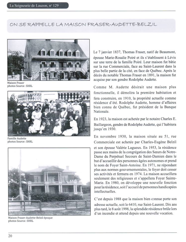 Demande du 3 juillet 2018, par Yvan-M. Roy, afin de conserver le ...